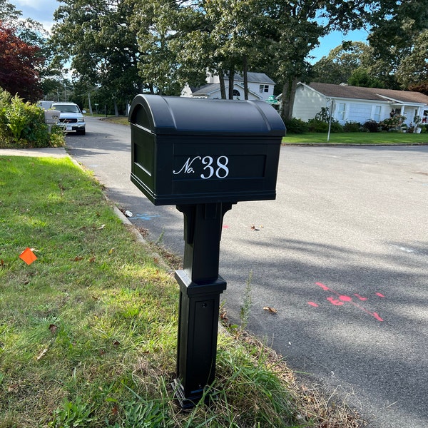 Mailbox Address Numbers-vinyl Decal- Set of Two-vinyl Numbers-curb ...