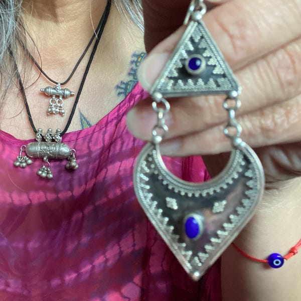 TRIBAL Silver PRAYER BOX * Vintage Prayer Box * India Tribal Protection ...