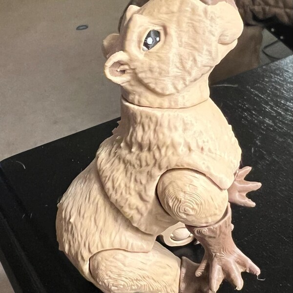 3D Printed Articulated Yeti Toy, Big Foot -flexi Abominable Snowman ...