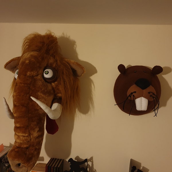 BEAVER - Faux Taxidermy - Felt Wall Mounted Animal Head - Barack O ...