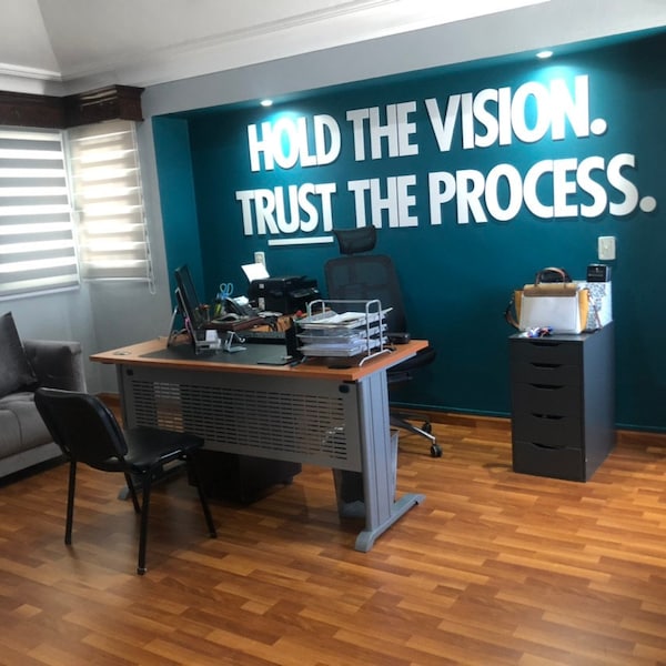 Trust the Process, Office Design, 3D, Office Decor, Office Wall Art ...