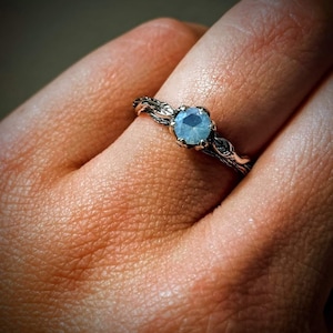 Twisted Branch Ring Branch Topaz Engagement Ring Womens - Etsy