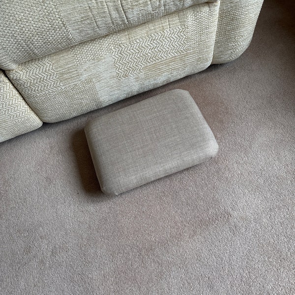 Handmade Low Footrest Stool: 7.5cm Firm Plain Under Desk Footstool ASAP ...