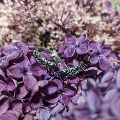 Infinity Ruby Wedding Ring, Celtic Ruby Wedding Ring, Infinity Knot ...