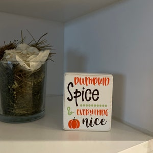 Colorful Fall Mini Signs, Rustic Small Wood Signs for Fall, Fall Tiered ...