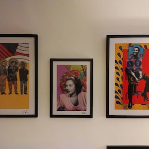 Sadé Print A4 / A3 Digital Collage Black Art - Etsy