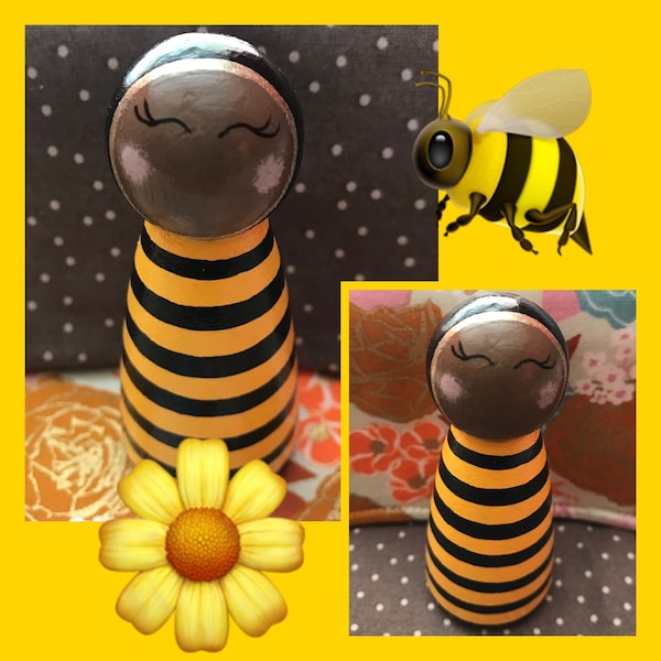 Memory Match Children's Acorn Game - Hand-painted, Wood Toy Natural ...