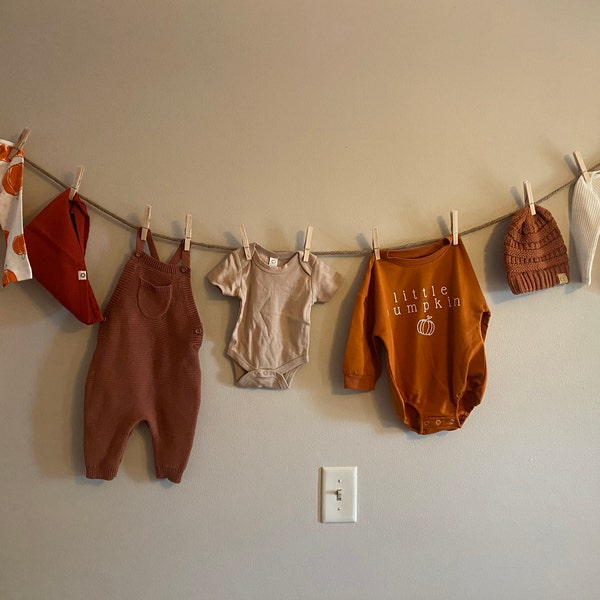 Little Pumpkin Baby Romper, Natural Fall Baby Bodysuit, Cute Fall ...