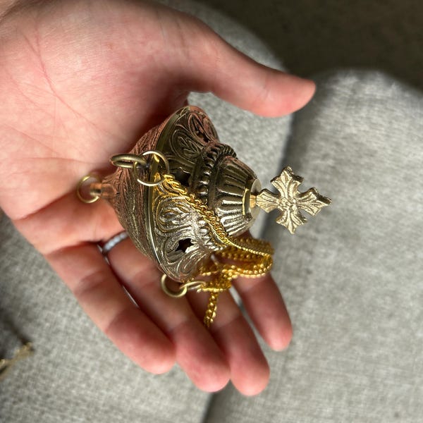Christian Incense Burner From the Holy Land Height 15 Cm the Burner ...