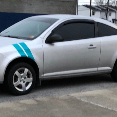 Chevy Cobalt 4 Dual Fender Stripe Hash Mark Stripe Decal Graphic Kit ...