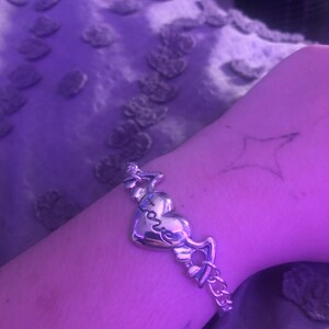 Fragile Text Chain Gothic Aesthetic Alt Jewelry - Etsy