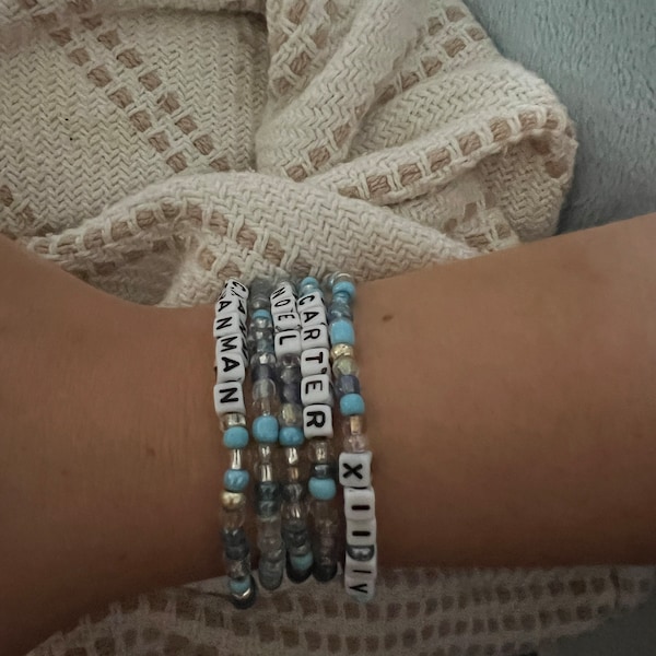 Custom Beaded Word Bracelet, Words of Affirmation, Expression Bracelets ...