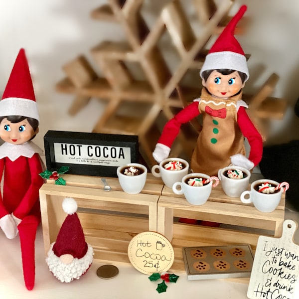 Miniature Hot Chocolate; Miniature Hot Cocoa; 1:3 Scale Cocoa; Elf Prop ...