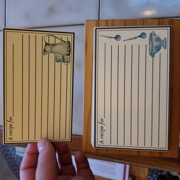 Lily of the Valley 4x6 Inch Recipe Cards | Large Recipe Cards | Baking ...