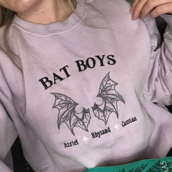 Bat Boys Sweatshirt / LICENSED ACOTAR Merch / Embroidered Acotar ...