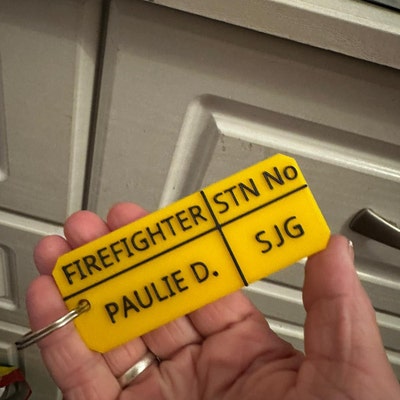 Fire Service /fire Fighter Key Rings Based on Emergency Services Step ...