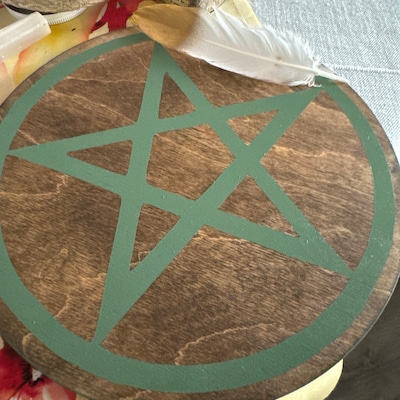 Tarot Ace Pentacle, Wand, Sword, Cups, Solid Wood and Paint, Hand ...