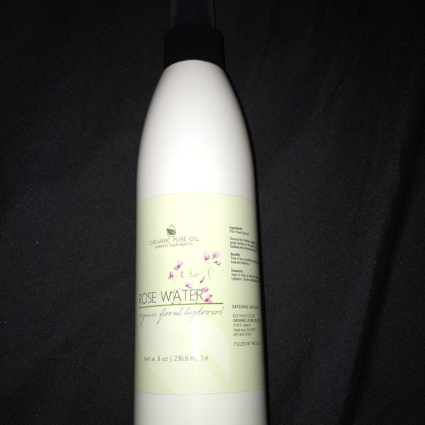 Rose Water Hydrosol 100 Natural Pure Organically Sourced Steam