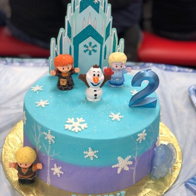 Frozen Castle Cake Topper or Cakecup Tower Stand Frozen Cake - Etsy