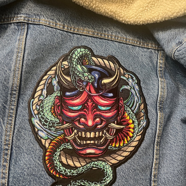 HANNYA Large Patch for Custom Vest - Etsy