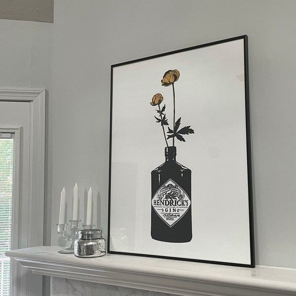 Bar Cart Art | Tito's Poster | Vodka Art Print | Alcohol Wall Decor ...