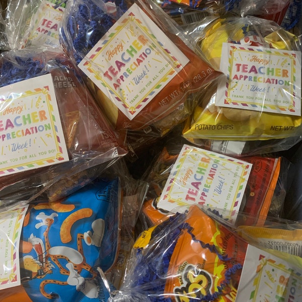 Teacher Appreciation Gift Tag, Teacher Appreciation Week, Thank You Tag ...