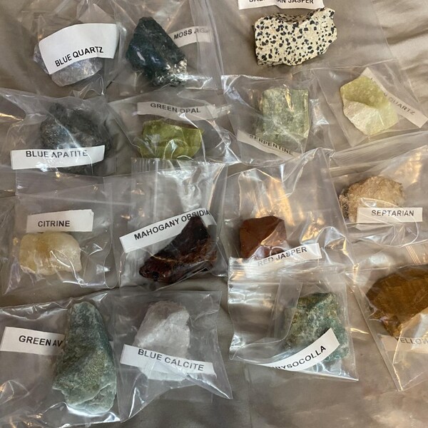 Tumbled Chakra Crystal Set 7 Seven Healing Stones Mini Kit - Etsy