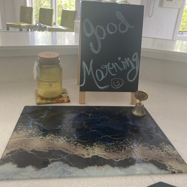 Desk Mat, Teal Desk Mat, Turquoise Desk Mat, Marble Desk Mat, Teal ...