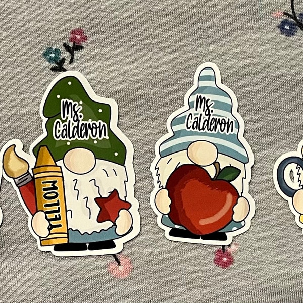 Back to School Gnomes Back to School Stickers Gnome Stickers Teacher ...
