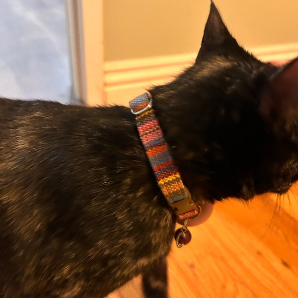 Hipster Jean Cat Collar Personalized, Hipster Denim Personalized Cat ...