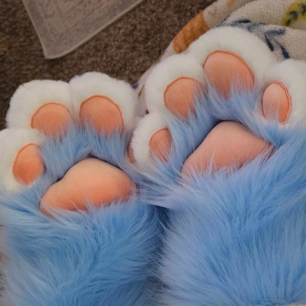 Star Eyes Sheep Kigurumi Full-cover Mask With Matching Pink Paw Set ...