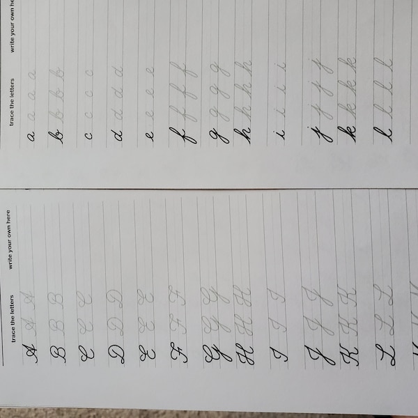 Printable Handwriting Worksheets5 Pages letters, Words, and Sentences ...