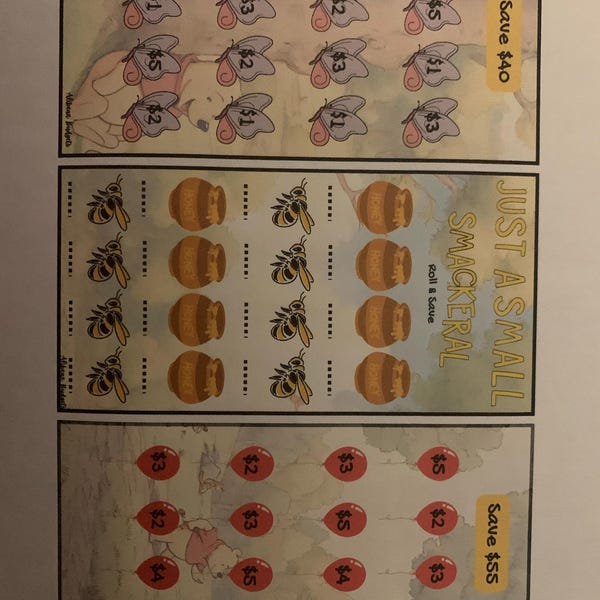 Savings Dice Board Game | Falling Leaves | Digital | Cash Envelope ...