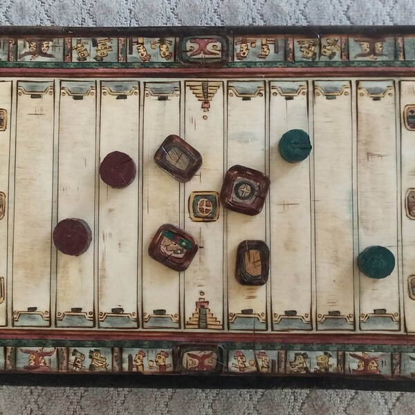 Handmade Royal Game of Ur: Ancient Mesopotamia Board Game, Pyrography ...