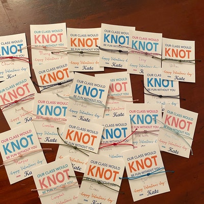 Bracelet Valentine TAGS Multi. Friendship Bracelet Classroom Valentines ...