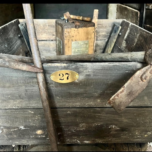 Custom Hand Punched Hotel Room Numbers 3"x1.5" - Oval Locker Number Tag ...