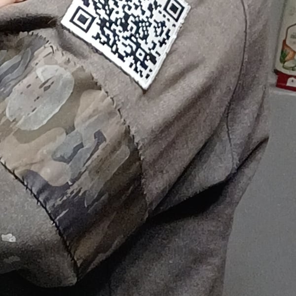 Custom QR Code Embroidered Patch, Personalised QR Code, Iron on QR ...