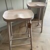 CLASSIC Oak Stool/ Handmade to Any Height/ Solid Oak Kitchen Island Bar ...