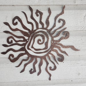 Hippie Fun Wacky Sun THE ORIGINAL Unique Metal Sun Garden Wall Outdoor ...