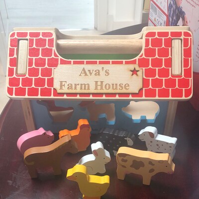 Personalised Wooden Toy Biscuit Box, Customised Traditional English ...