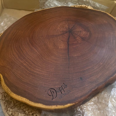Stump Chopping Block or Wedding Cake Stand Combo 4 Thick Butcher Block ...