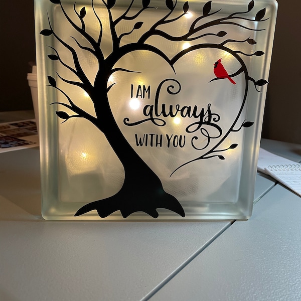 Cardinal Memorial Tree SVG, PNG, I Am Always With You, Heart Tree ...