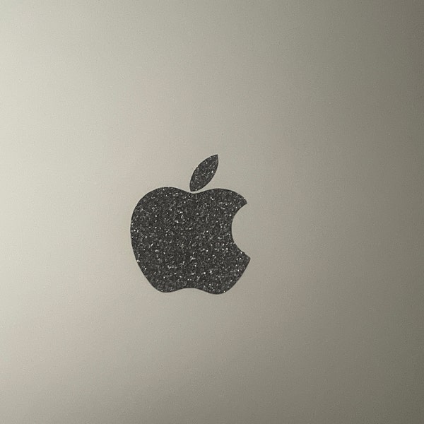 Custom Color and Glitter Sparkle Apple Logo Decal Sticker for Iphone ...