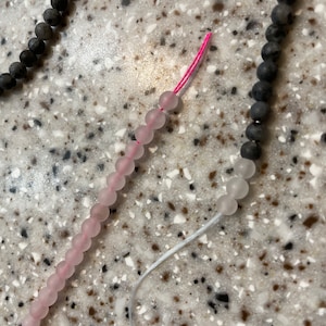 Rose Quartz Matte Round Beads 4mm 6mm 8mm 10mm 12mm 15.5 Strand - Etsy