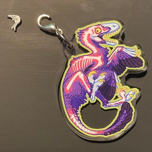 Rad Dinosaur Pinback Button Set 1 Inch Dino Radioactive | Etsy