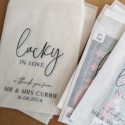 Favour Sweet Bags With Personalised Stickers Sweet Bag Favours Wedding ...