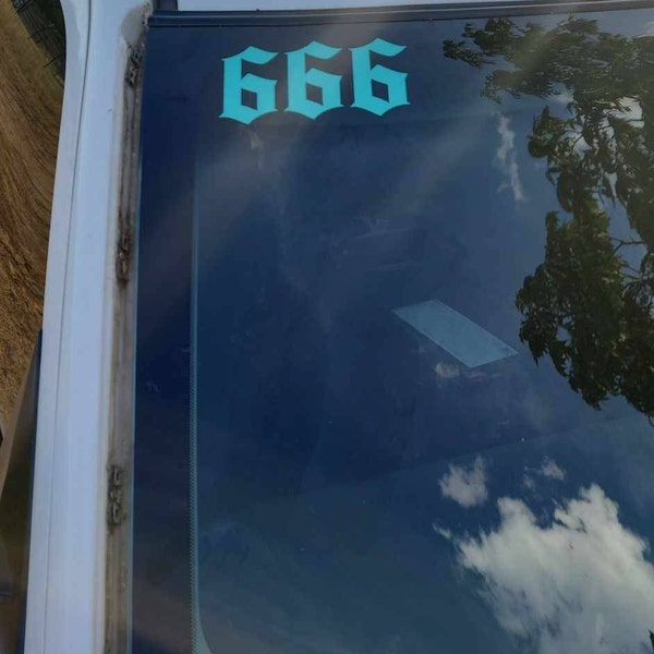 666 Vinyl Sticker Decal - Etsy