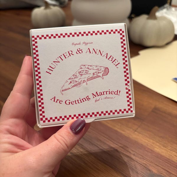 AMORE PIZZA BOX Personalized, Wedding Pizza Design Template Wedding ...