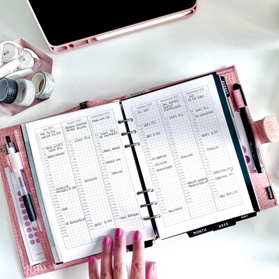 Personal Password Log Keeper Printable Insert for Ring Binders ...