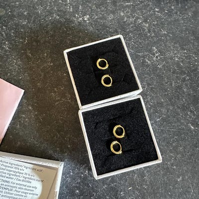 Threadless Push Pin Flat Back Labret 16G/18G/20G Stud Earrings Titanium ...
